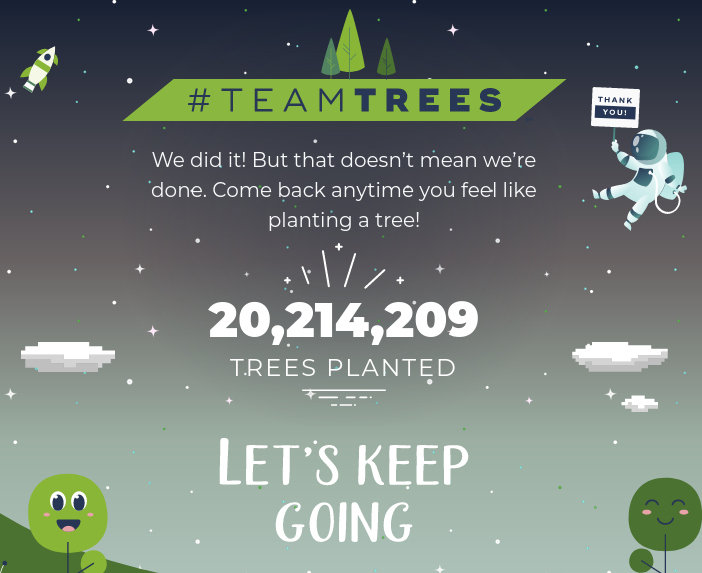 20 Millionen für #teamtrees